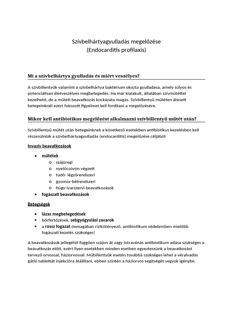 Endocarditis Profilaxis | PDF