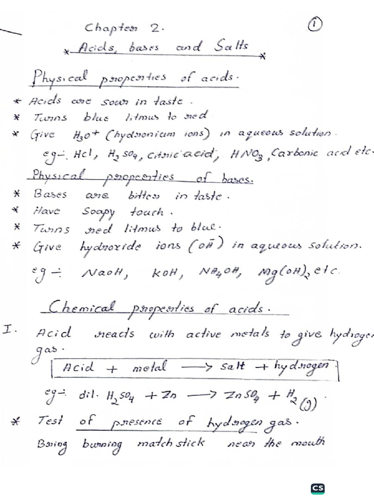 Acids-Bases and Salts | PDF
