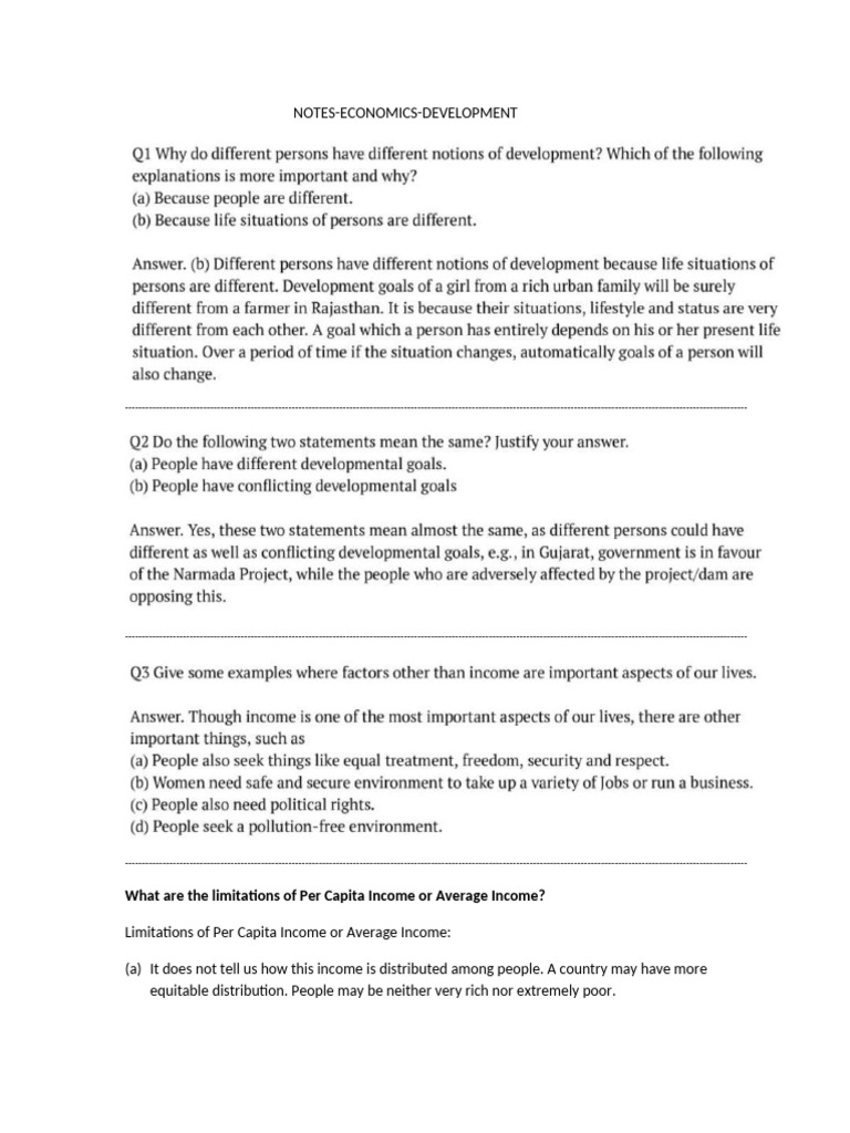 Notes Development (1) | PDF | Infant Mortality | Life Expectancy