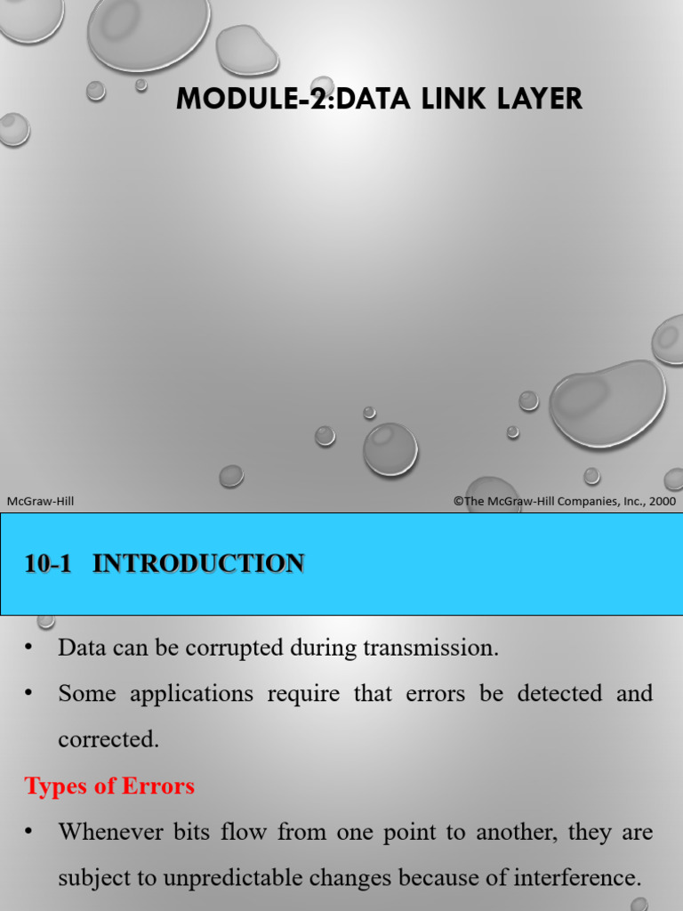 Module 2 Chapter 10 Pdf Error Detection And Correction Computer Data