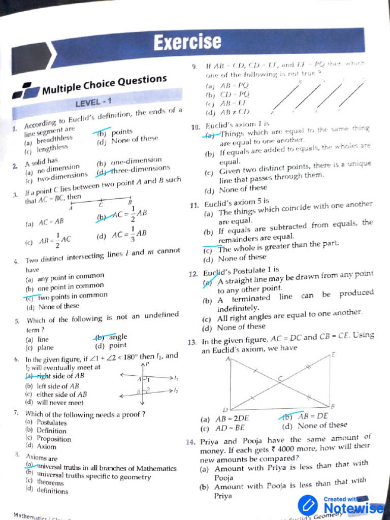 euclid | PDF | Line (Geometry) | Axiom