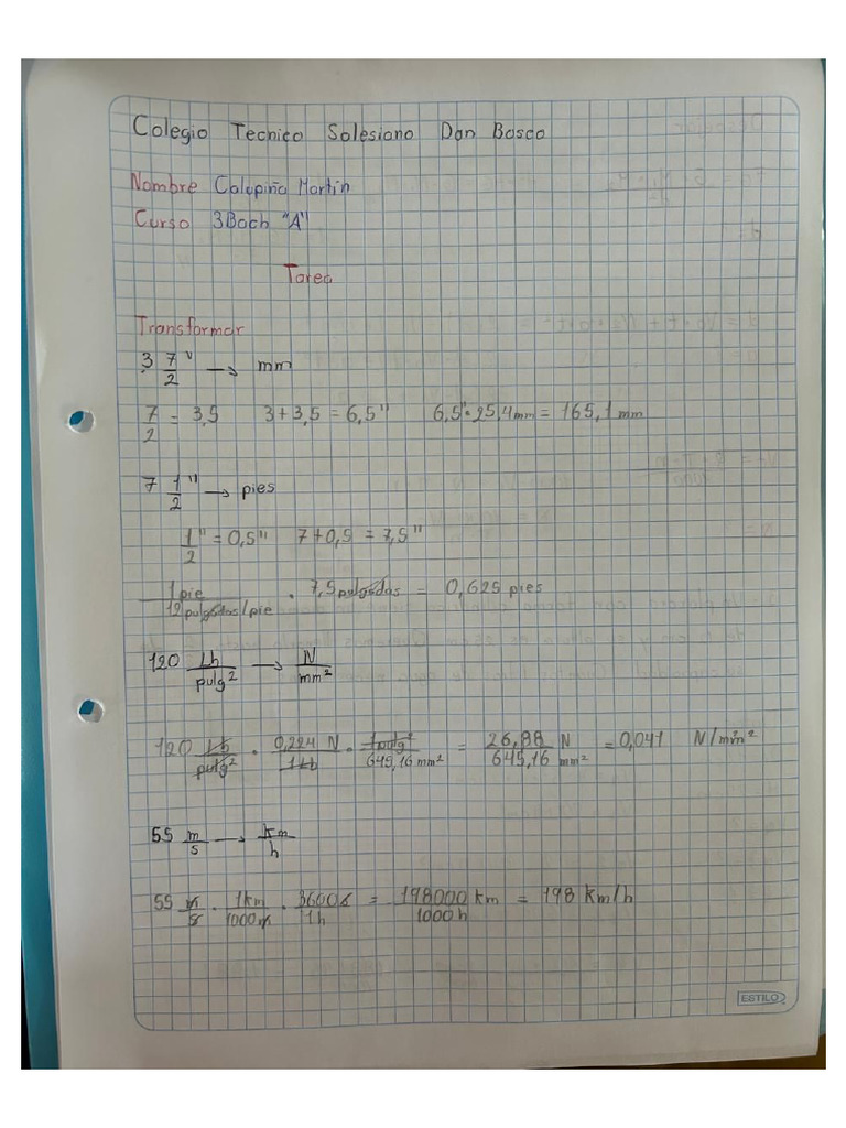 Calupiña - Martin 3A | PDF