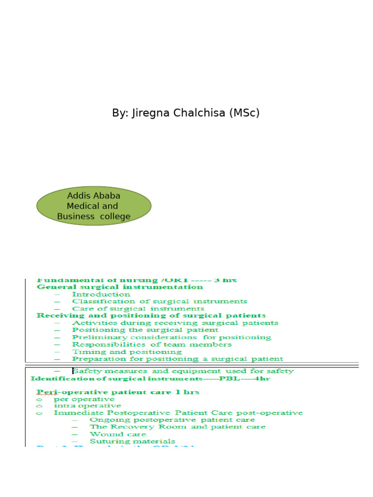 Operating Room Technique | PDF | Surgery | Anesthesia
