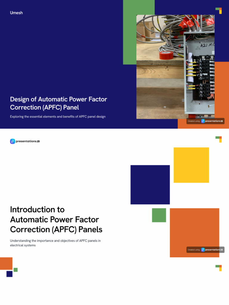APFC Panel Design Presentation | PDF