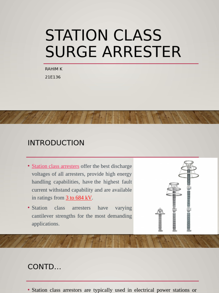 Station Class Surge Arrester | PDF | Electrical Substation | Transformer