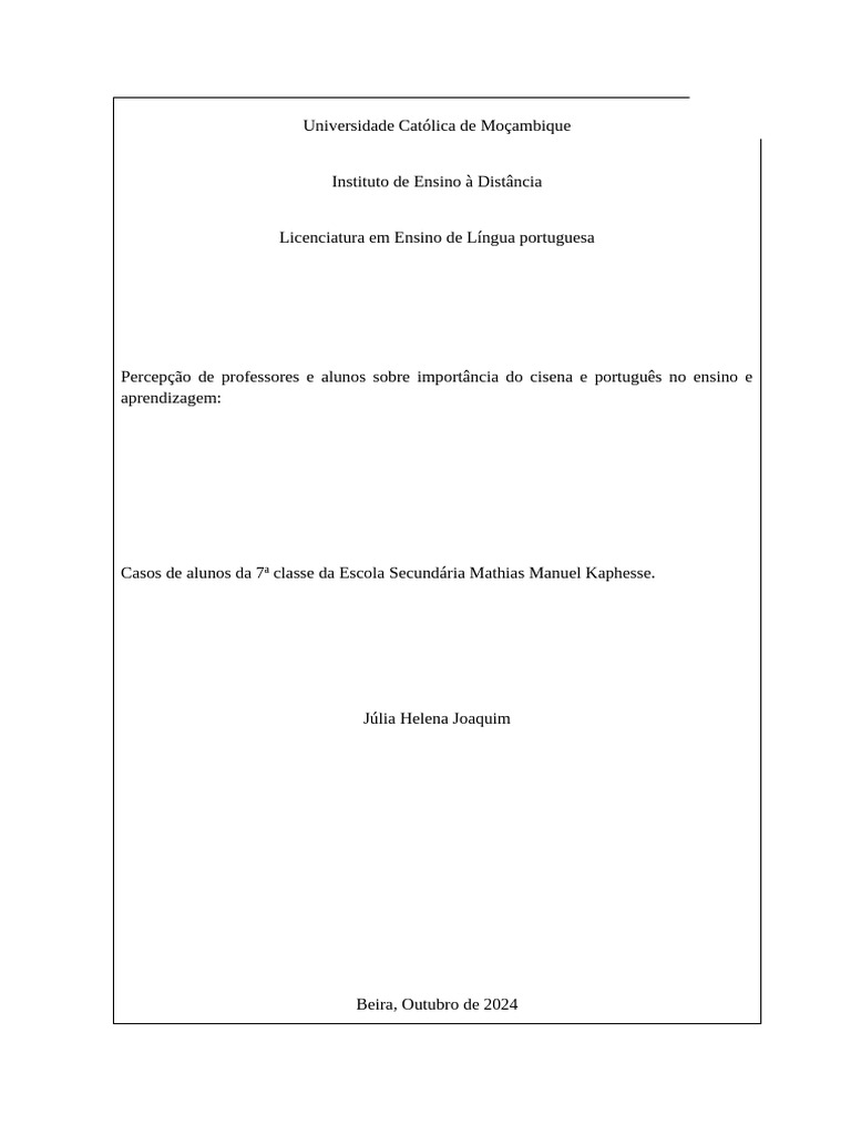 Mono Julia Final 2024 2 | PDF | Segundo idioma | Língua materna