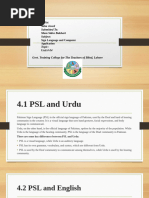 Pakistan Sign Language A Synopsis | PDF | Special Education | Disability