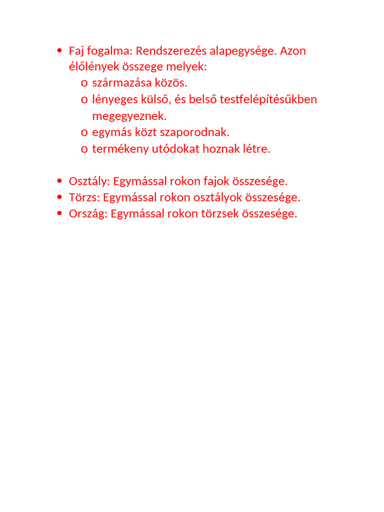 Faj Fogalma | PDF