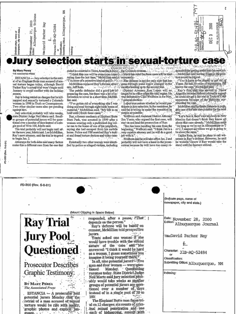 David Parker Ray Part 01 of 01 | PDF