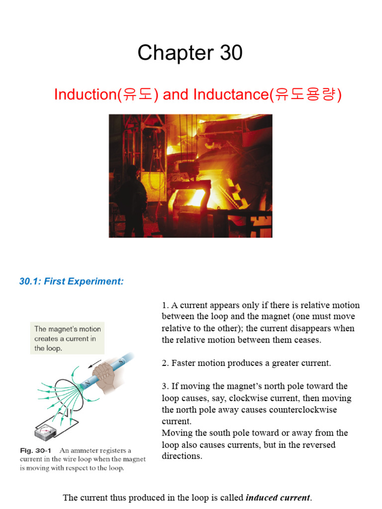 Principle of Physics 11th ch30 | PDF | Electromagnetic Induction ...