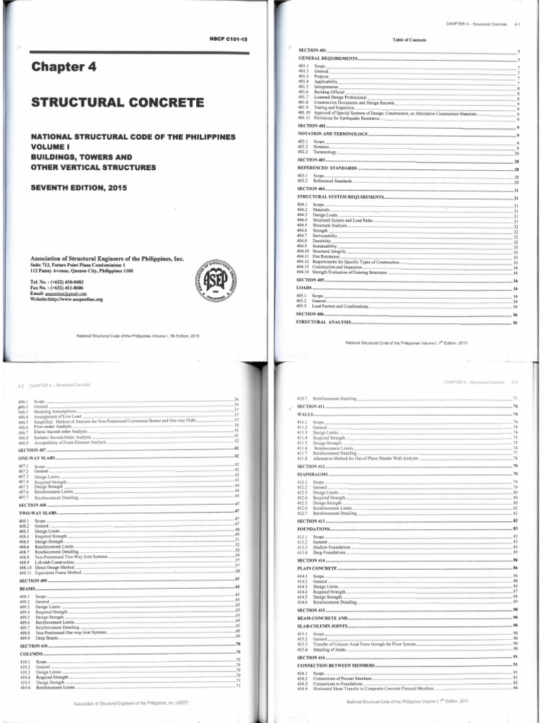 Chapter 4 NSCP | PDF