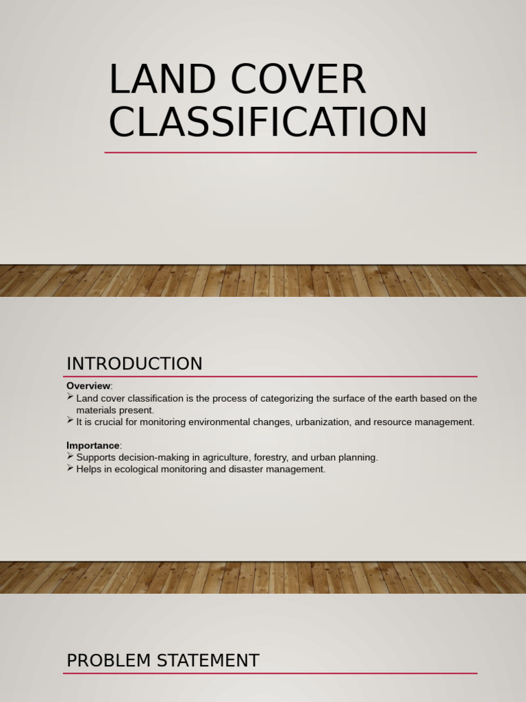 Land Cover Classification | PDF | Computers | Technology & Engineering