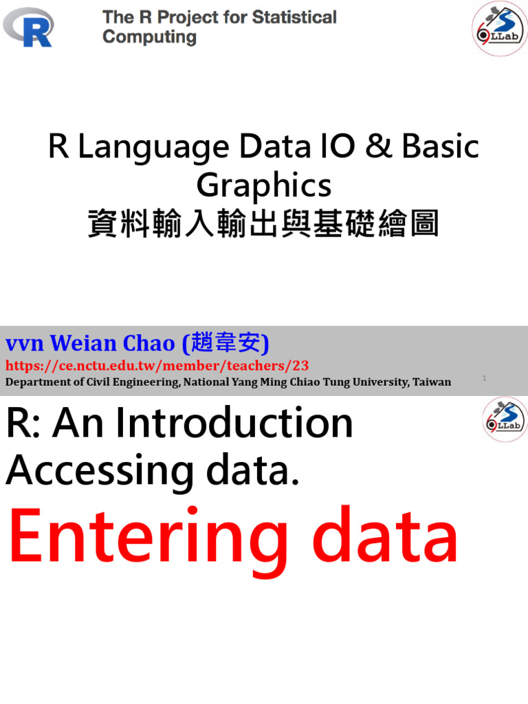 R DataIO and BasicGraphics | PDF | Scatter Plot | Computer Programming