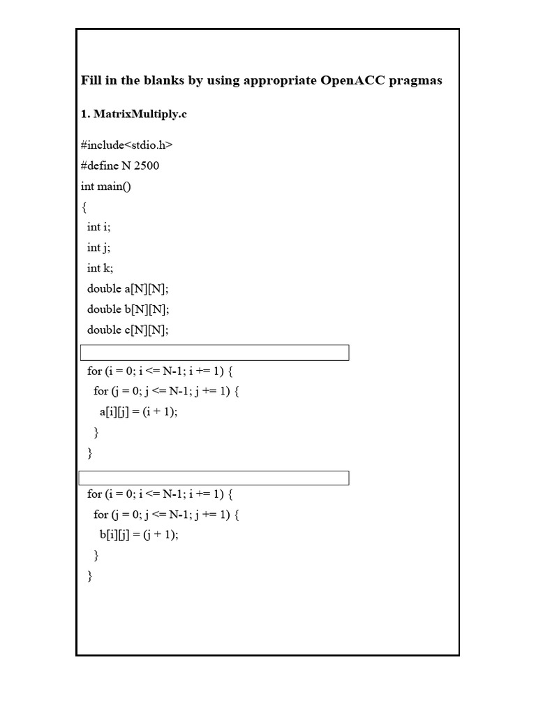 OpenAcc_Assignment_Questions | PDF | Computer Programming | Software ... OpenAcc_Assignment_Questions | PDF | Computer Programming | Software ...