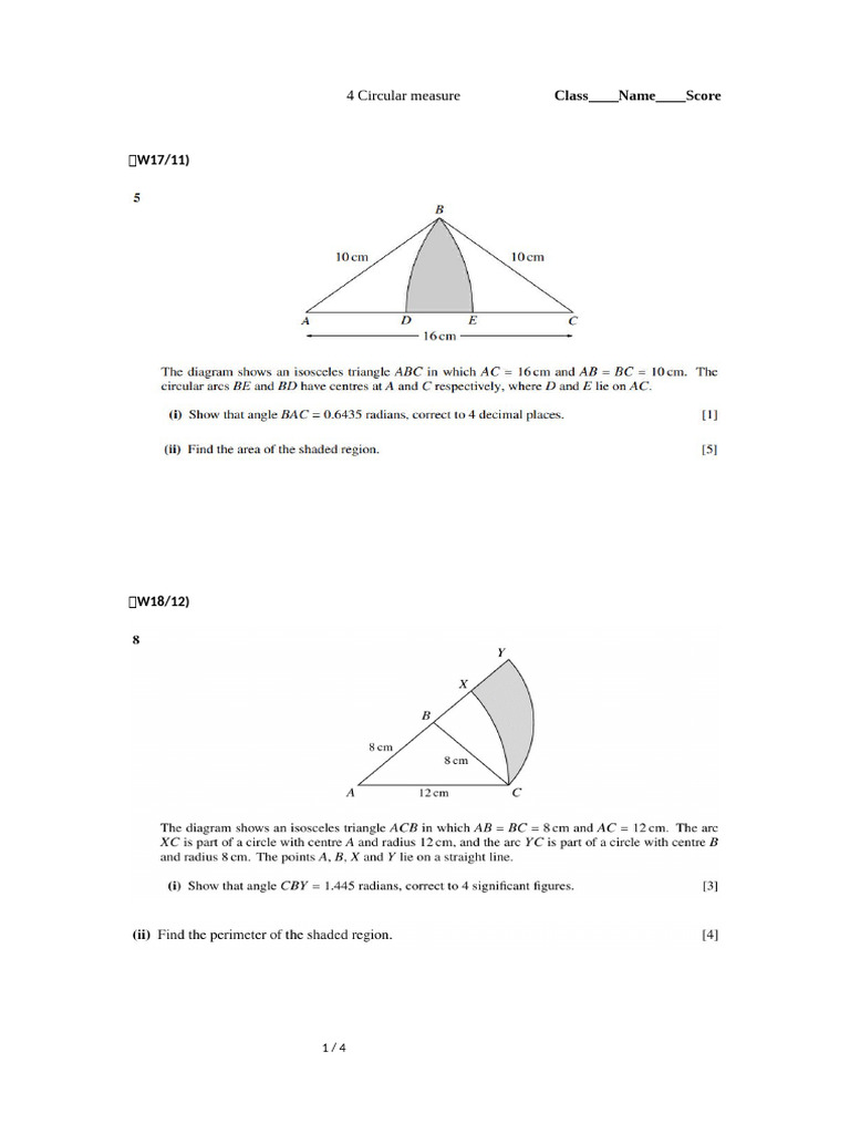 4 Circular Measure | PDF | Technology & Engineering
