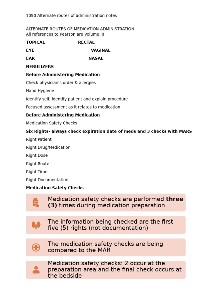 1090 alt. routes of med admin | PDF | Rectum | Topical Medication