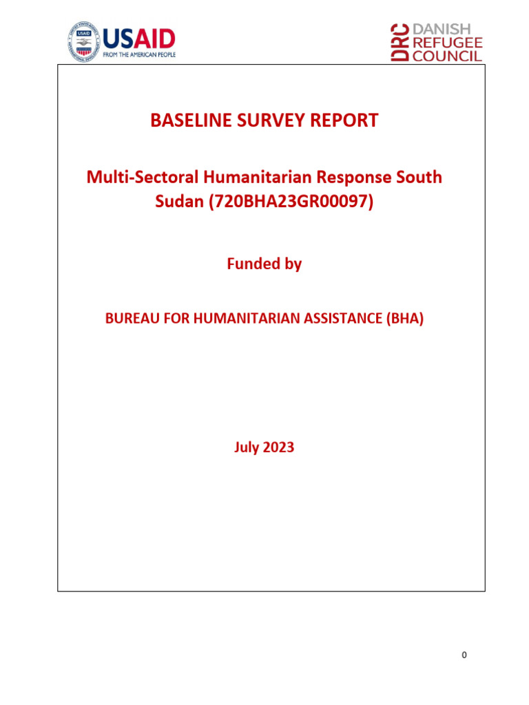 DRC SDD-BHA Baseline Survey Report - 02.08.2023-Fv | PDF | Internally Displaced Person ...