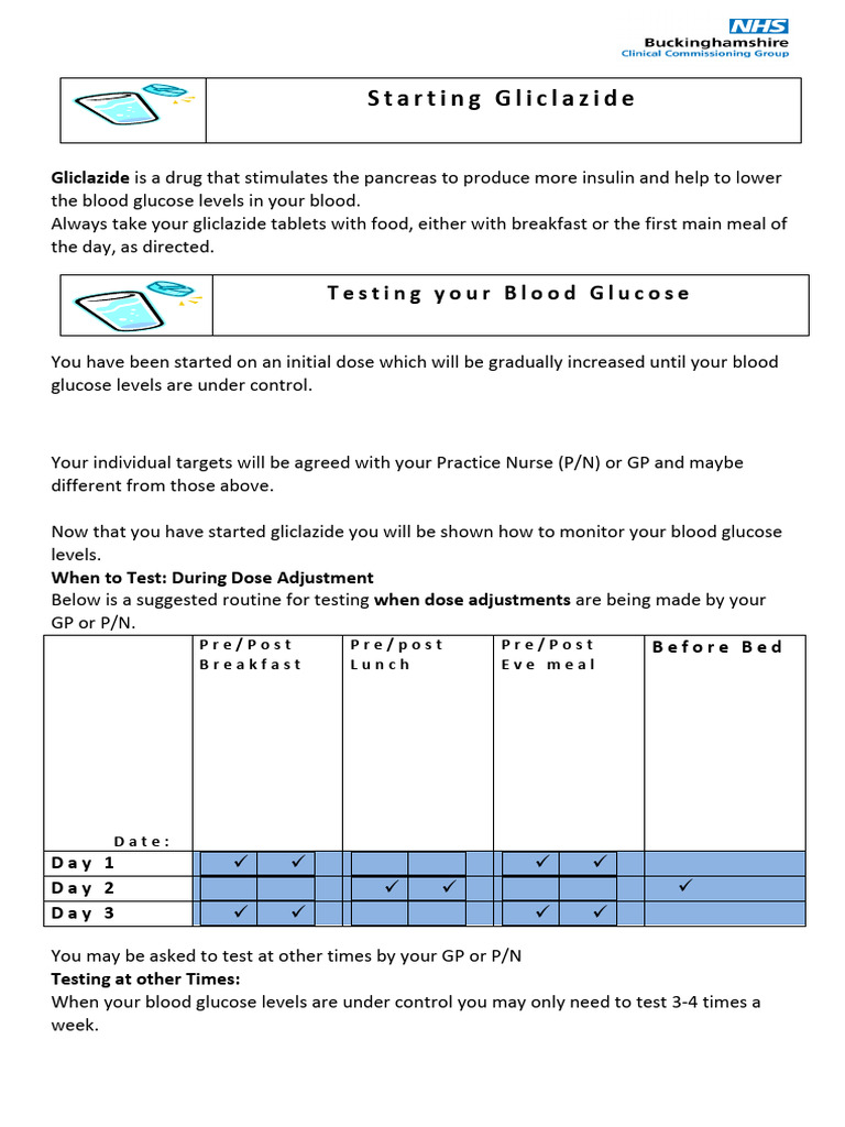 Gliclazide Patient Information Leaflet Pharmacy | PDF | Causes Of Death ...