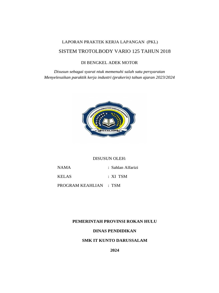 Laporan Sahlan Fix | PDF