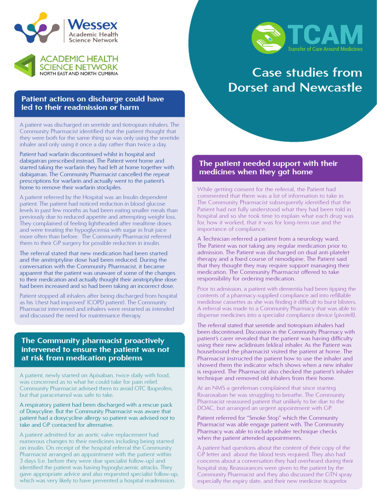 Case study Dorset pharmacy | PDF | Pharmacist | Pharmacy