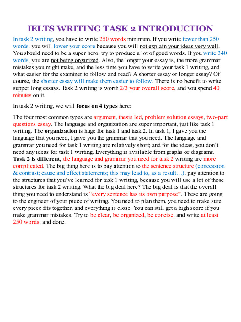 Ielts Writing Task 2 Introduction PDF | PDF