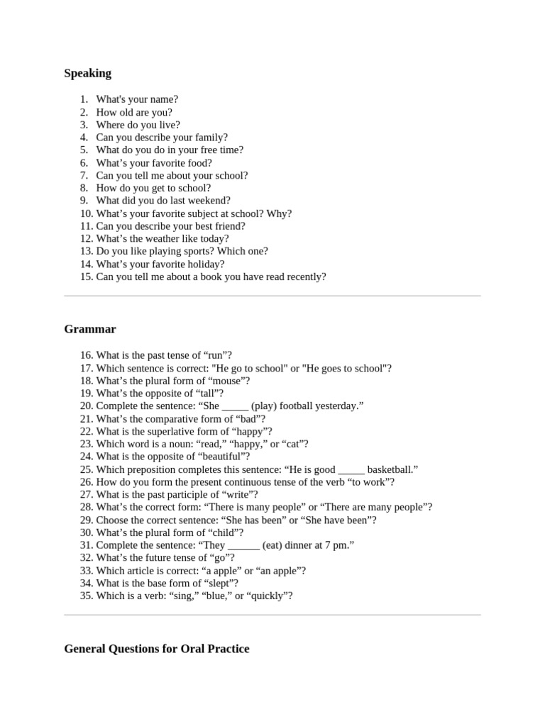 KET Speaking | PDF | Language Arts & Discipline | Foreign Language Studies