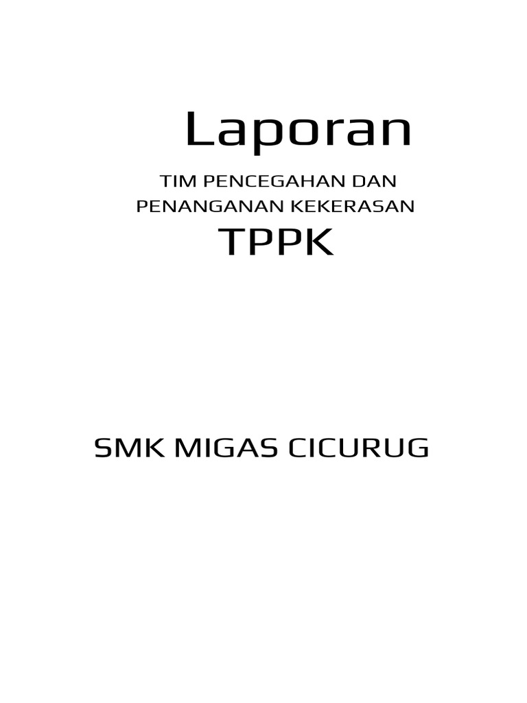 Laporan TPPK | PDF