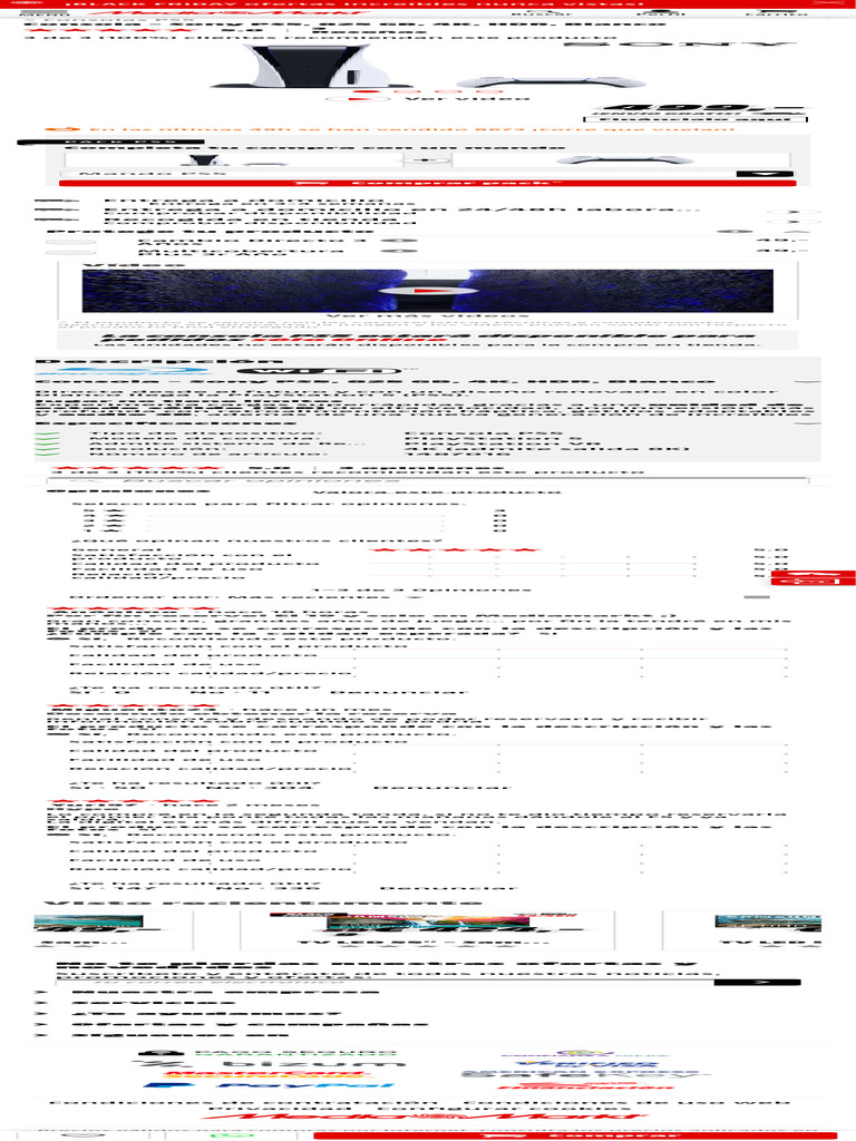 Consola - Sony PS5, 825 GB, 4K, HDR, Blanco | PDF | Consolas de videojuegos para el hogar ...