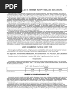 789 USP Ophthalmic Preparations Particulate Matter | PDF | Viscosity ...