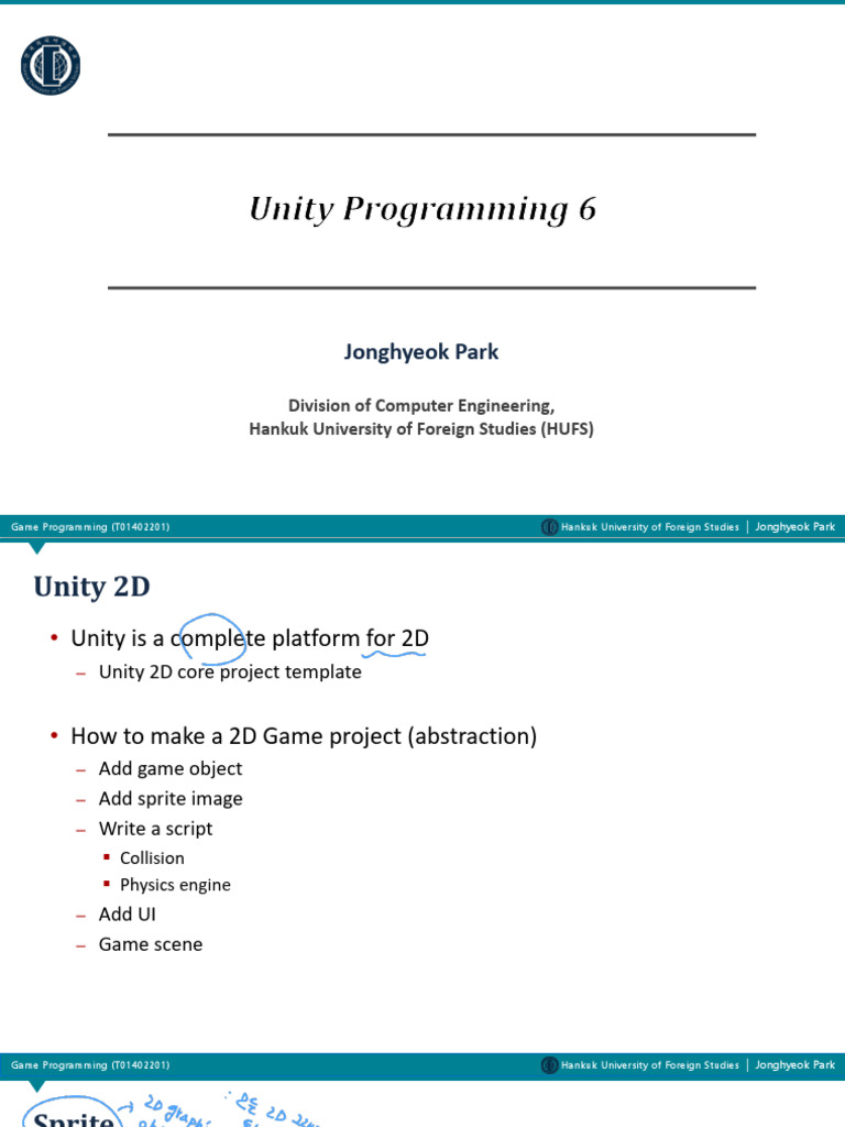 겜프 7 | PDF | 2 D Computer Graphics | Unity (Game Engine)