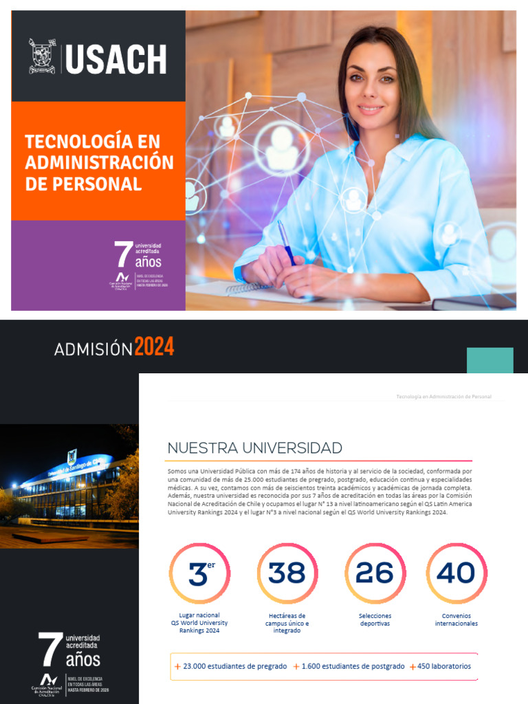 Tap Brochure Usach 2024 | PDF | Gestión de recursos humanos | Psicología industrial y organizacional