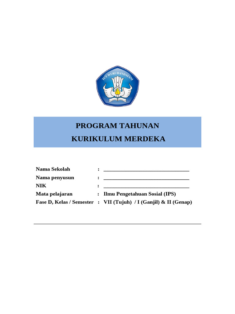 PROTA Kurikulum Merdeka | PDF