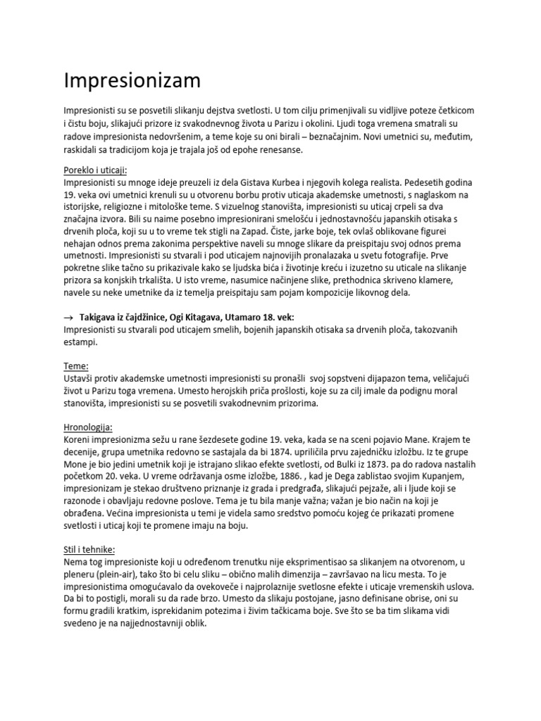 Impresionizam | PDF