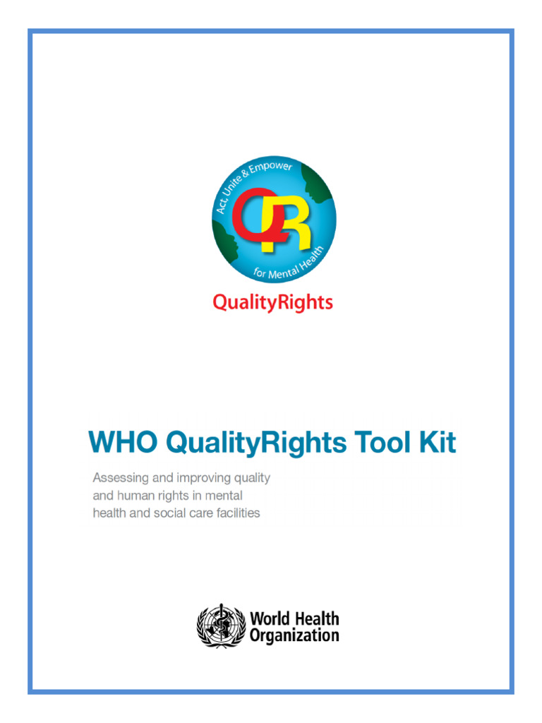 WHO QualityRights Toolkit Overview | PDF | Toilet | Privacy