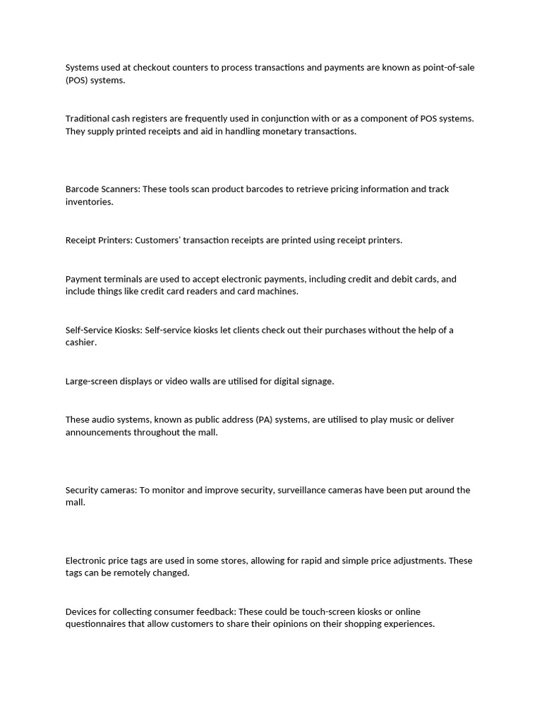 Systems Used at Checkout Counters | PDF | Business