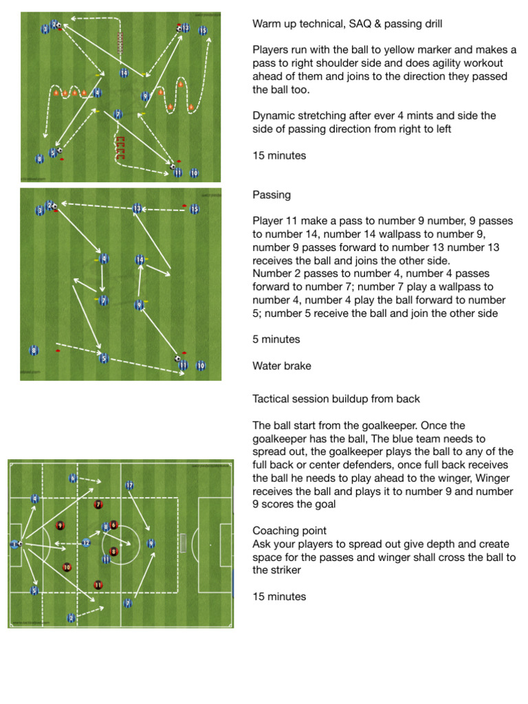 Tactical Playing From Back | PDF | Sports & Recreation