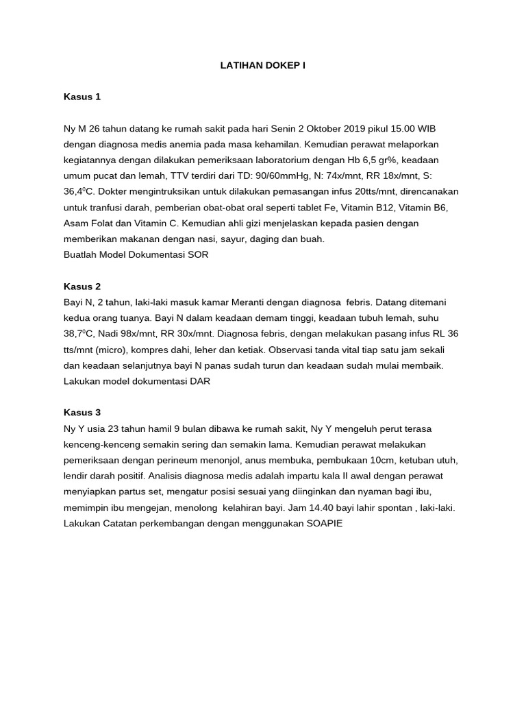 Soal Model Dokep | PDF | Kesehatan Holistik | Sains & Matematika