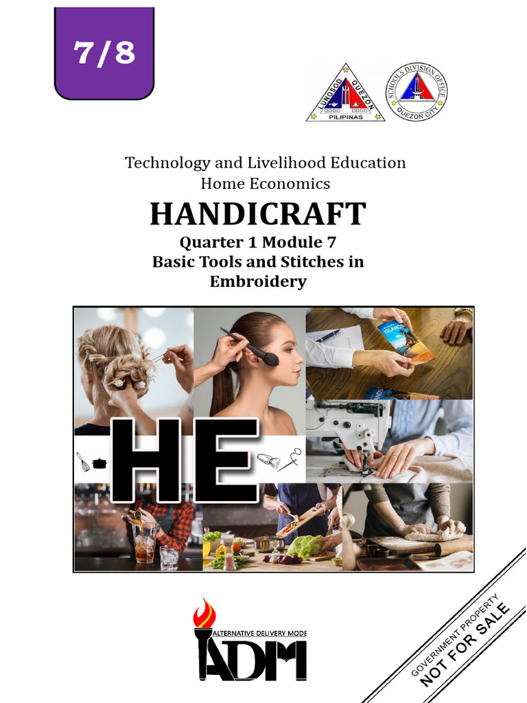 Exploratory Handicraft Q1M7 | PDF | Embroidery | Sewing