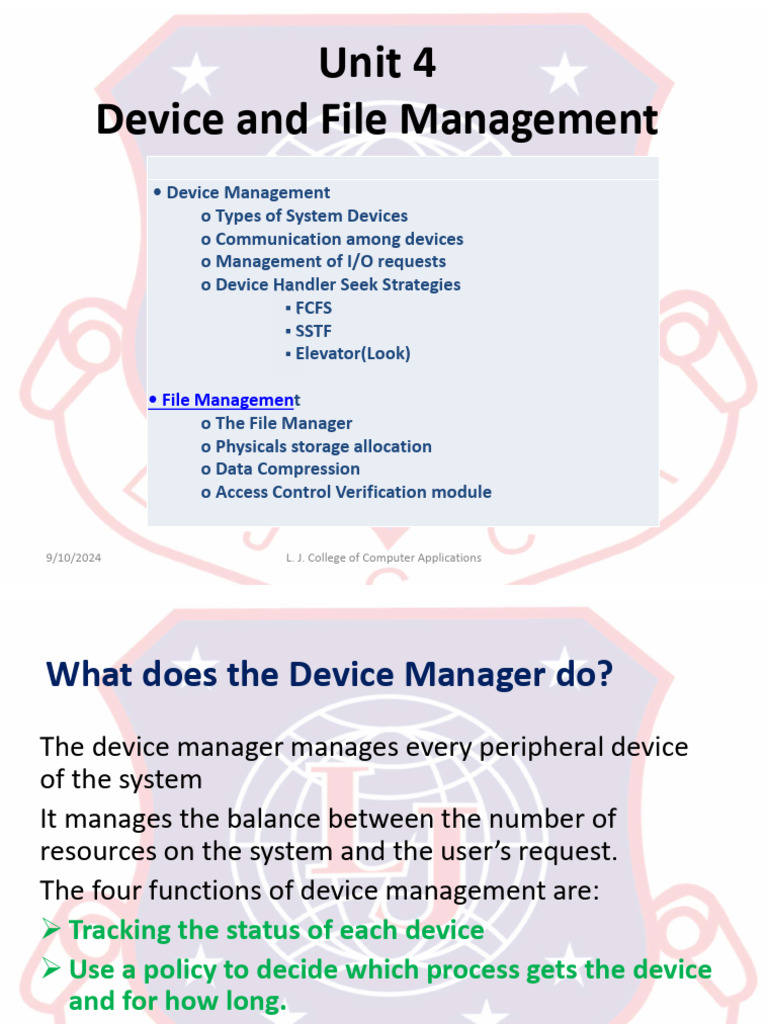 unit 4 | PDF | Input/Output | Computer File