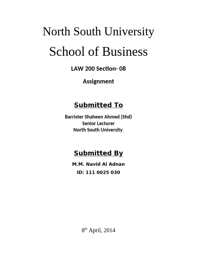 Law 200 Assingment | PDF | Limited Liability | Corporations