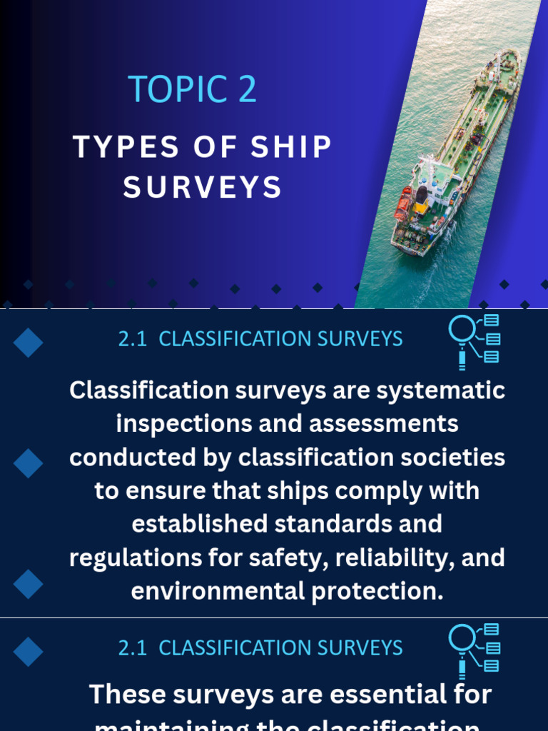 Topic 2 SHIP SURVEY AND VETTING INSPECTION 2 | PDF | Insurance | Shipping