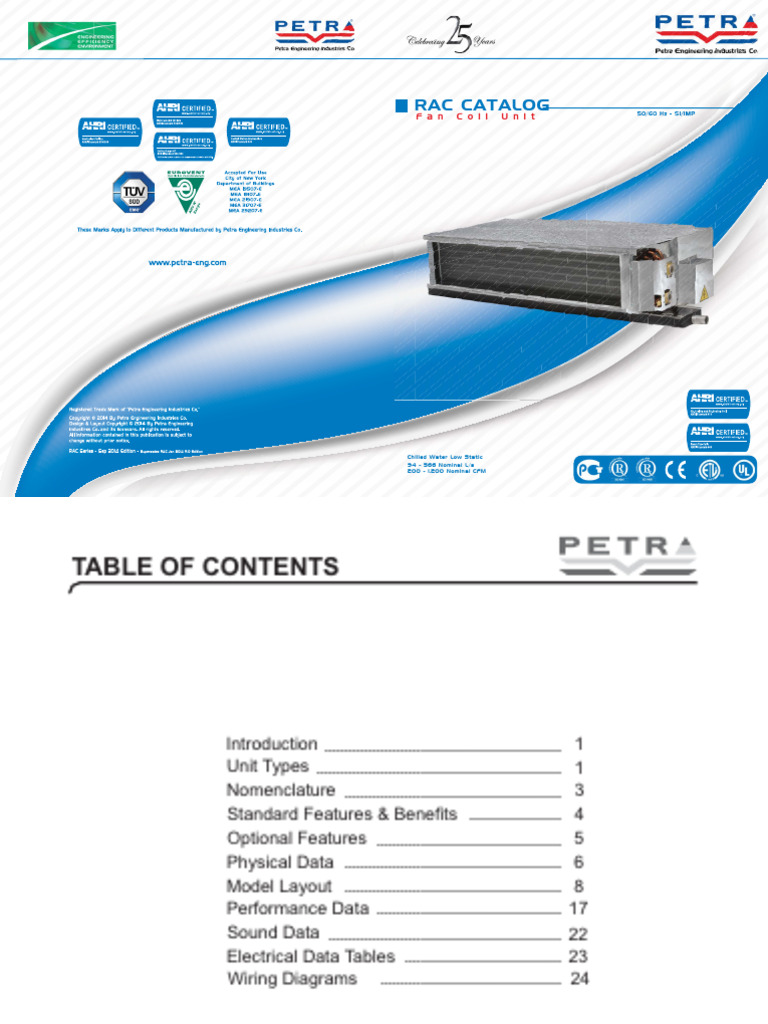 RAC - Sep2014 fan coil unit selection | PDF