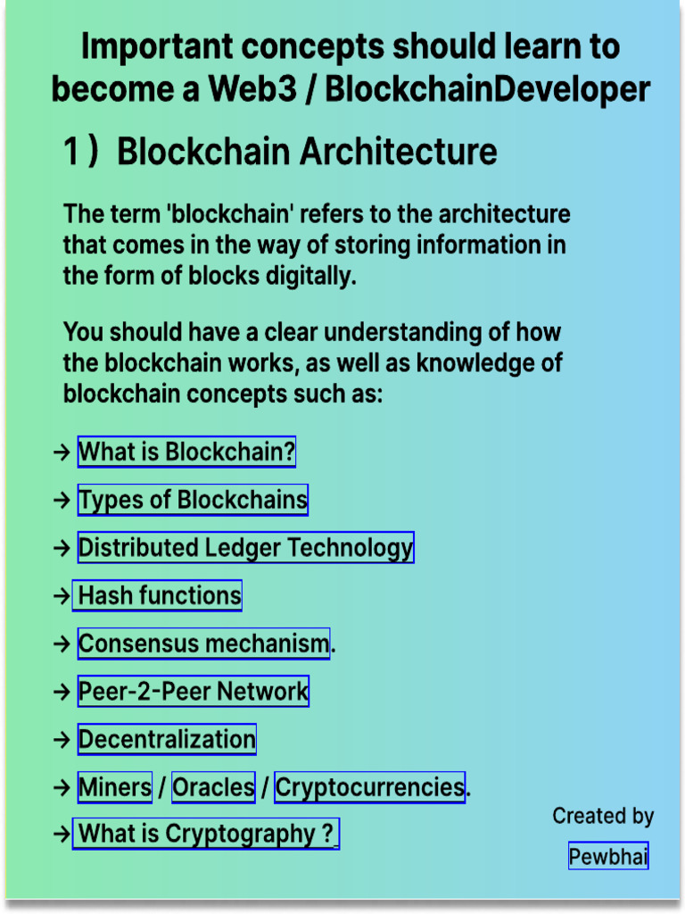 Essential Web3 Blockchain Developer Guide | PDF