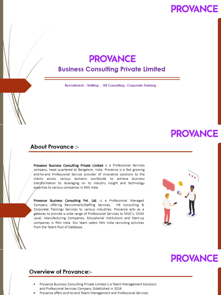 Provance - Company Profile | PDF | Computing | Business