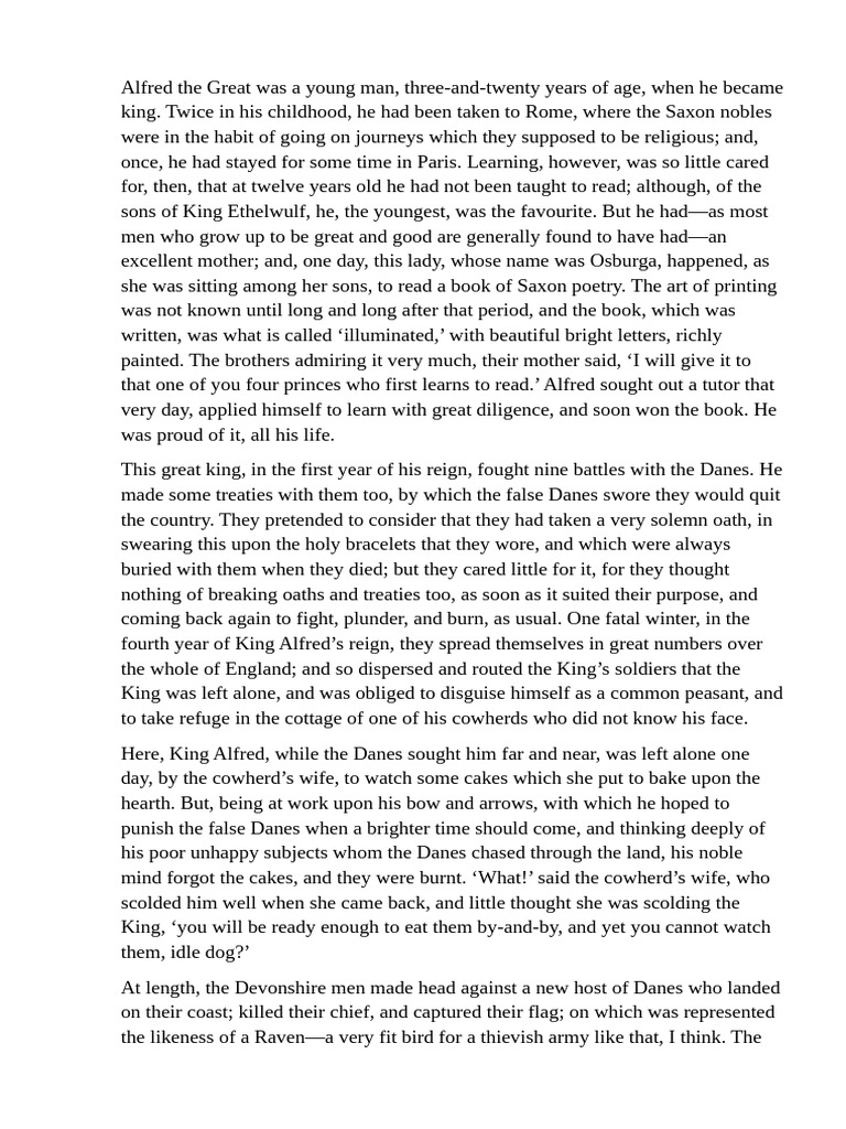 Chapter Iii England Under The Good Saxon, Alfred | PDF | Danelaw ...