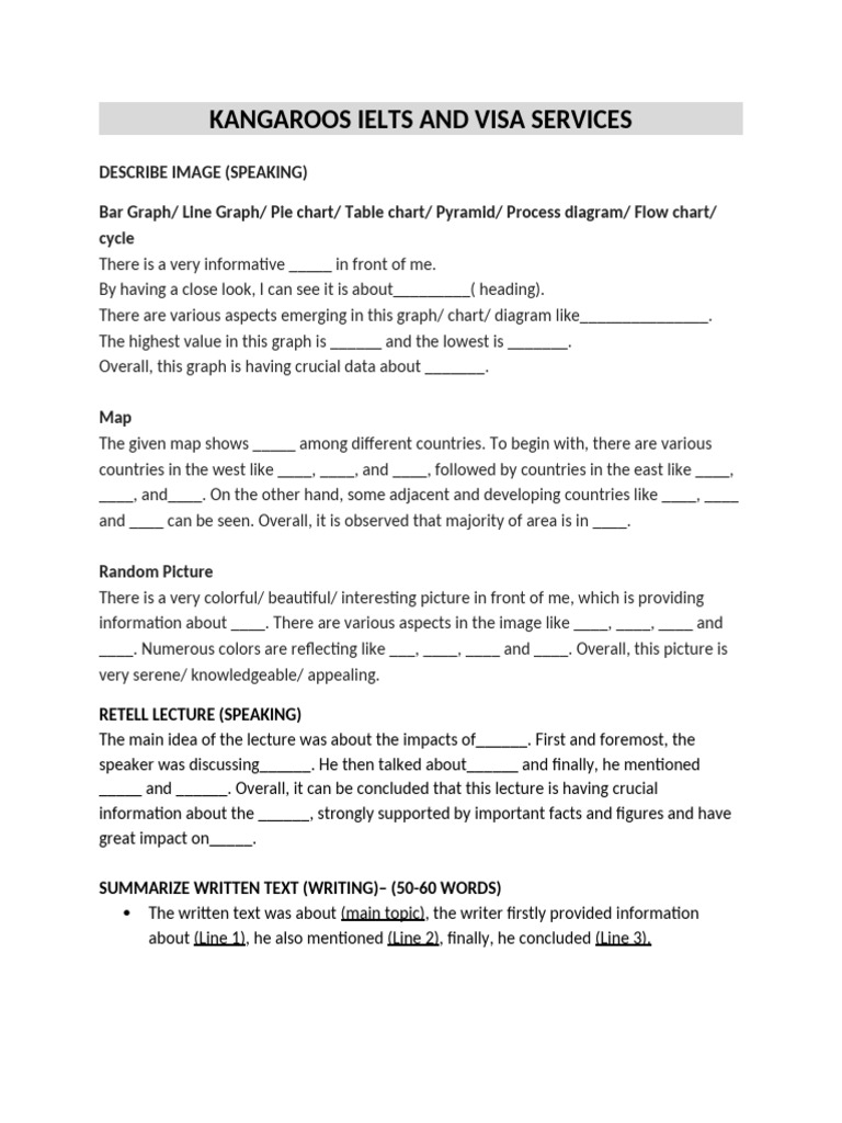 PTE_Templates | PDF | Chart