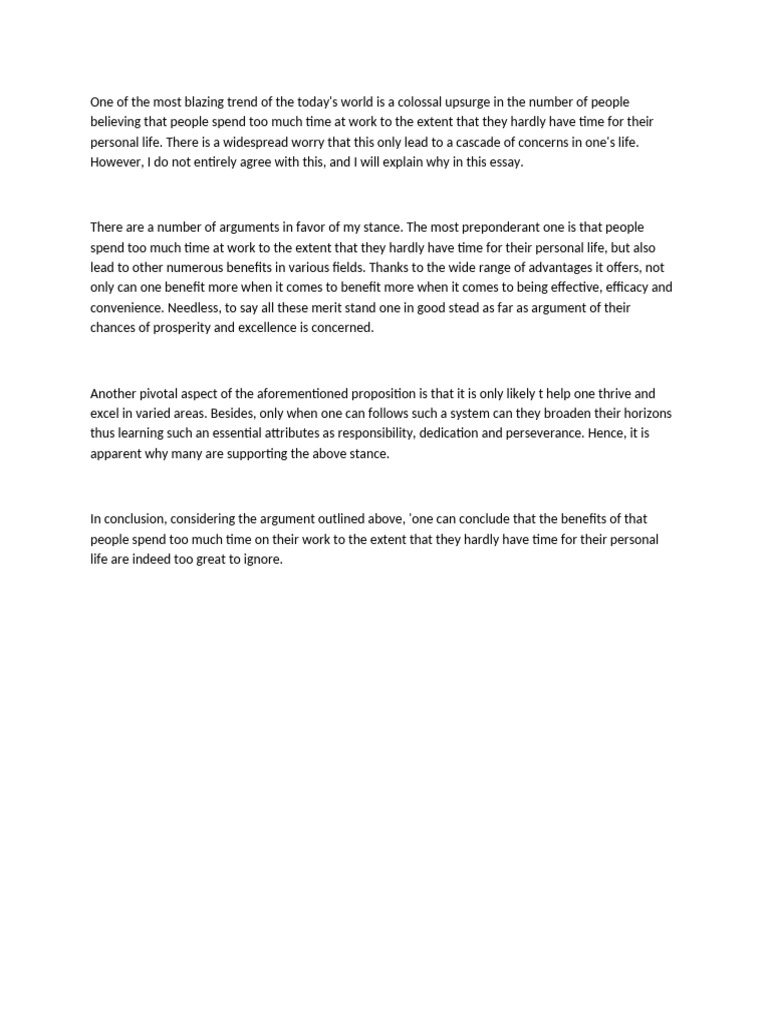 PTE Essay Template | PDF | Lifestyle