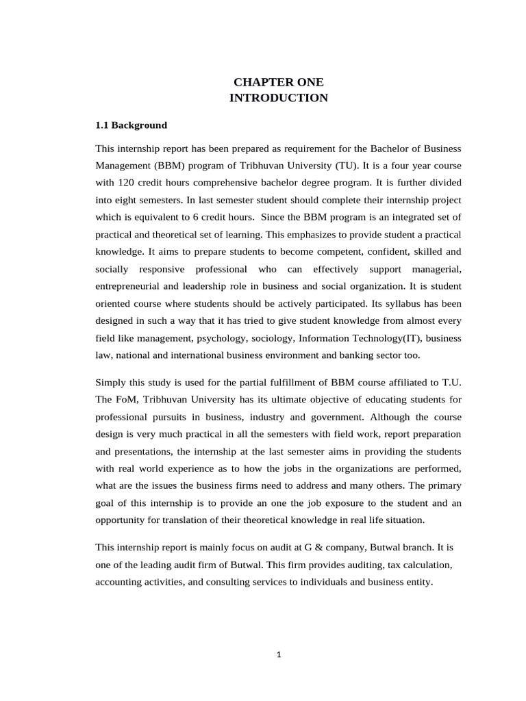 Chapter One Introduction 1 1 Background | PDF | Audit | Balance Sheet
