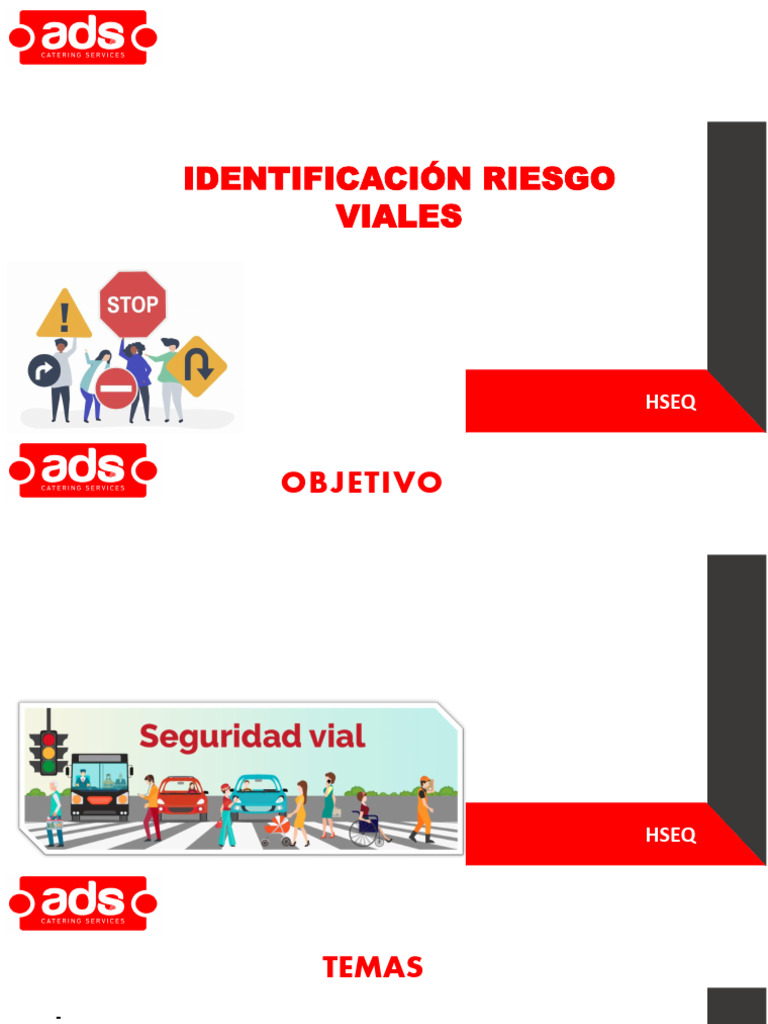 Capacitacion Identificacion Riesgos Viales | PDF | Tráfico | Seguridad vial