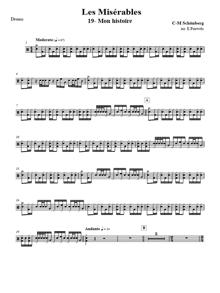 19- Mon histoire - Drums | PDF